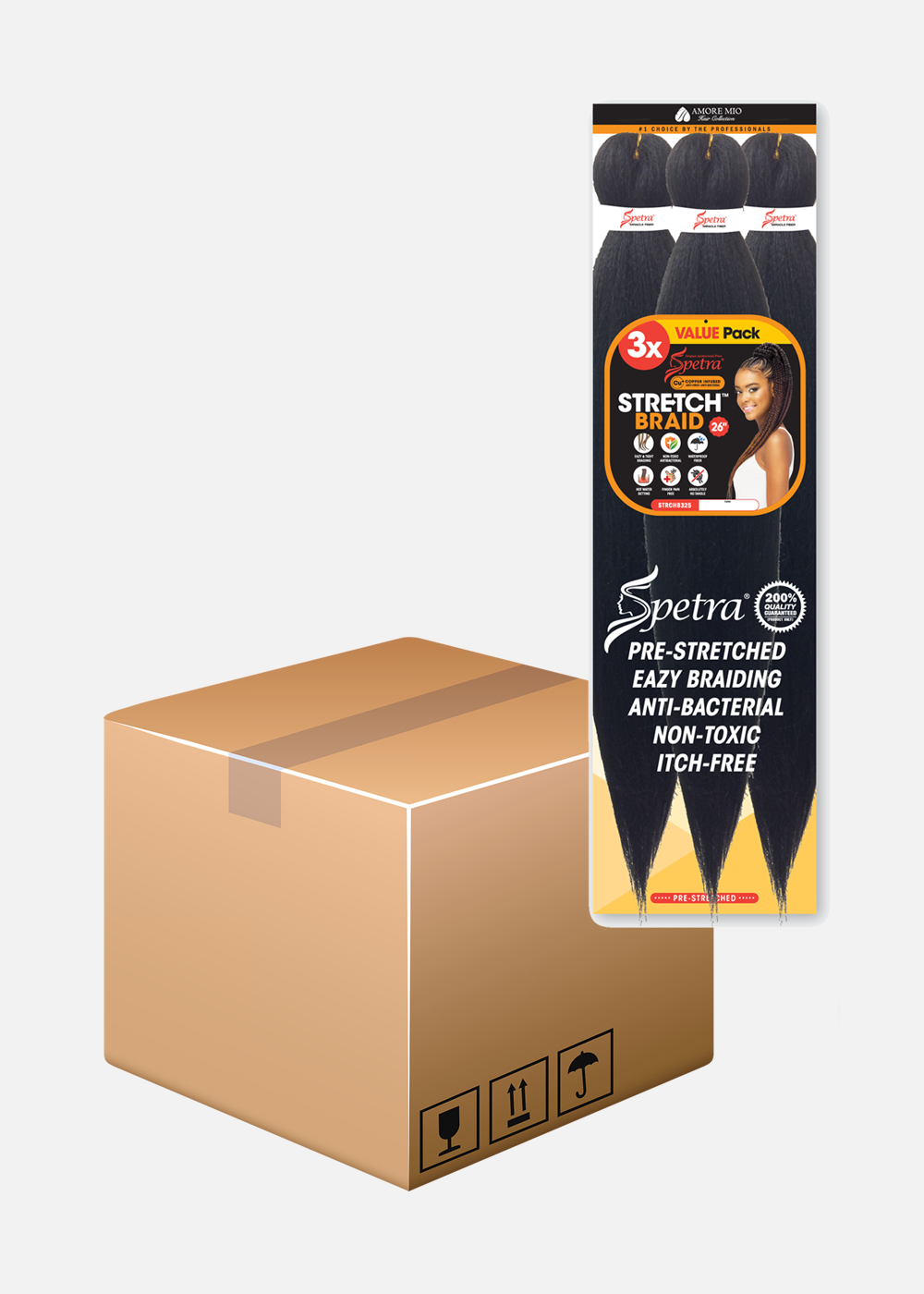 BOX DEAL: 26" Stretch Braid 3X (50 packs/box) – Vivica A. Fox Hair ...
